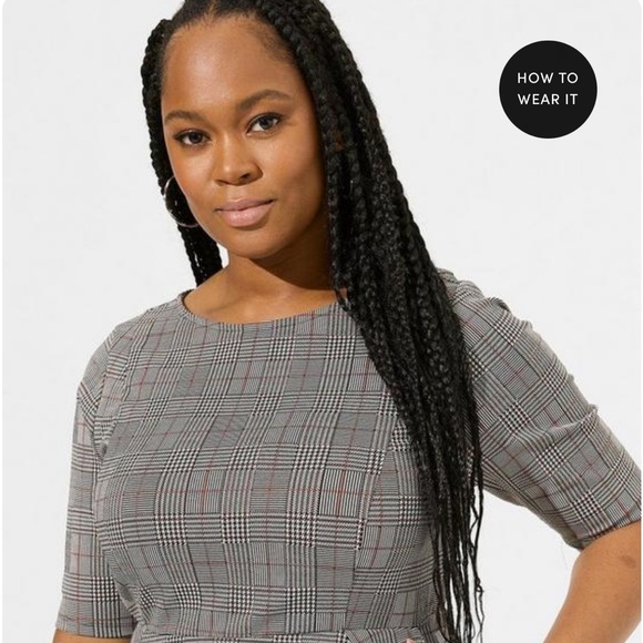 torrid | Dresses | Nwt Torrid Plaid Skater Dress | Poshmark